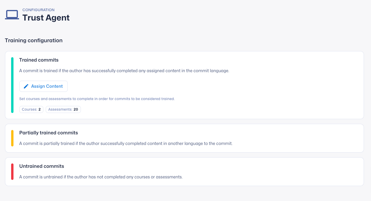 How to configure your Trust Agent policy – Secure Code Warrior
