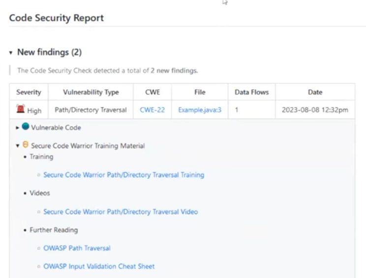 Mend Sast Integration Secure Code Warrior