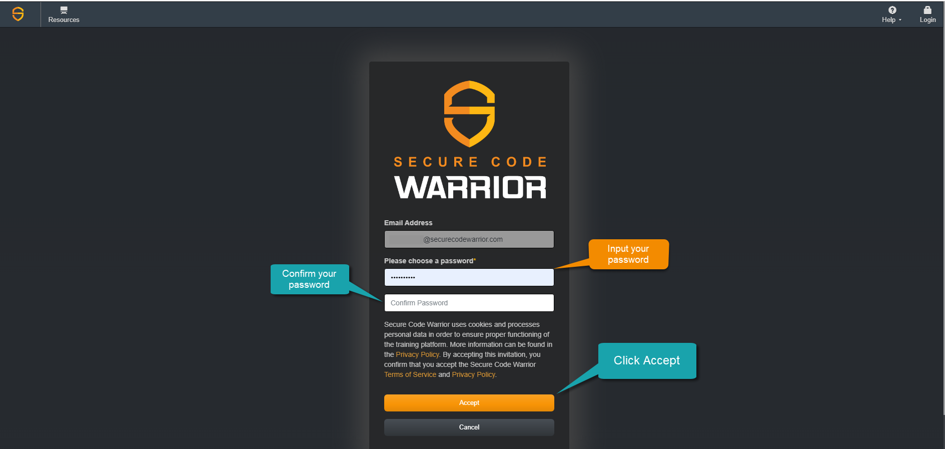 How to register and activate your account – Secure Code Warrior