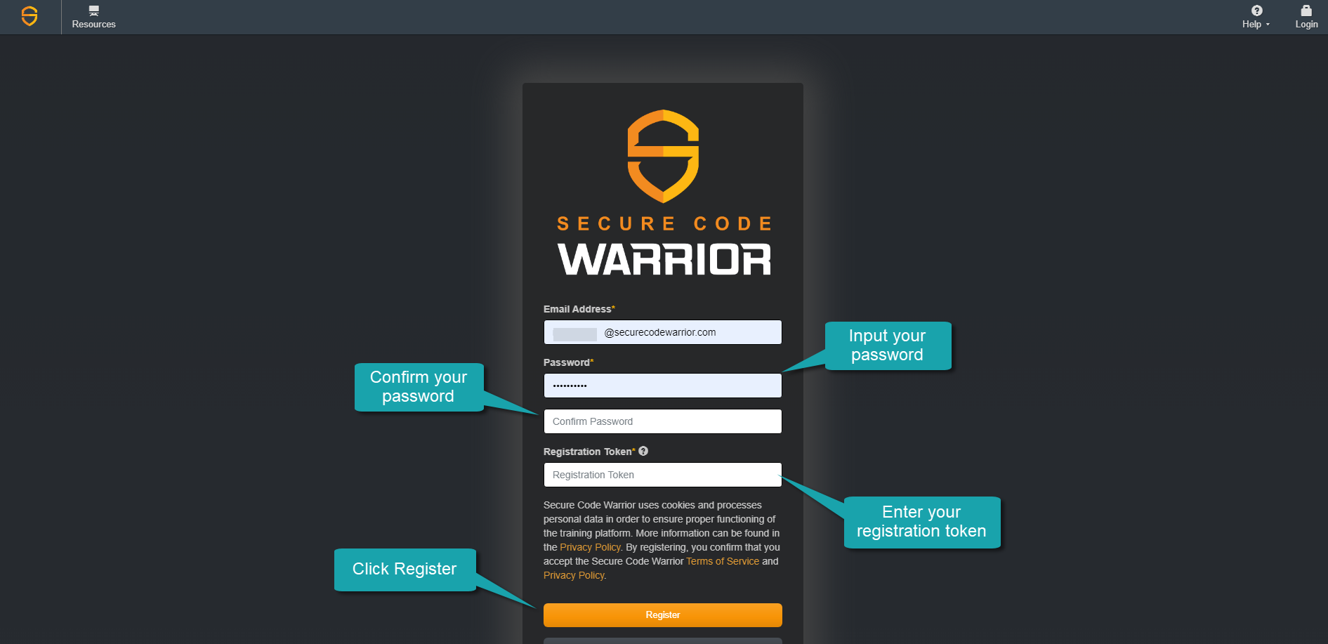 How to register and activate your account – Secure Code Warrior