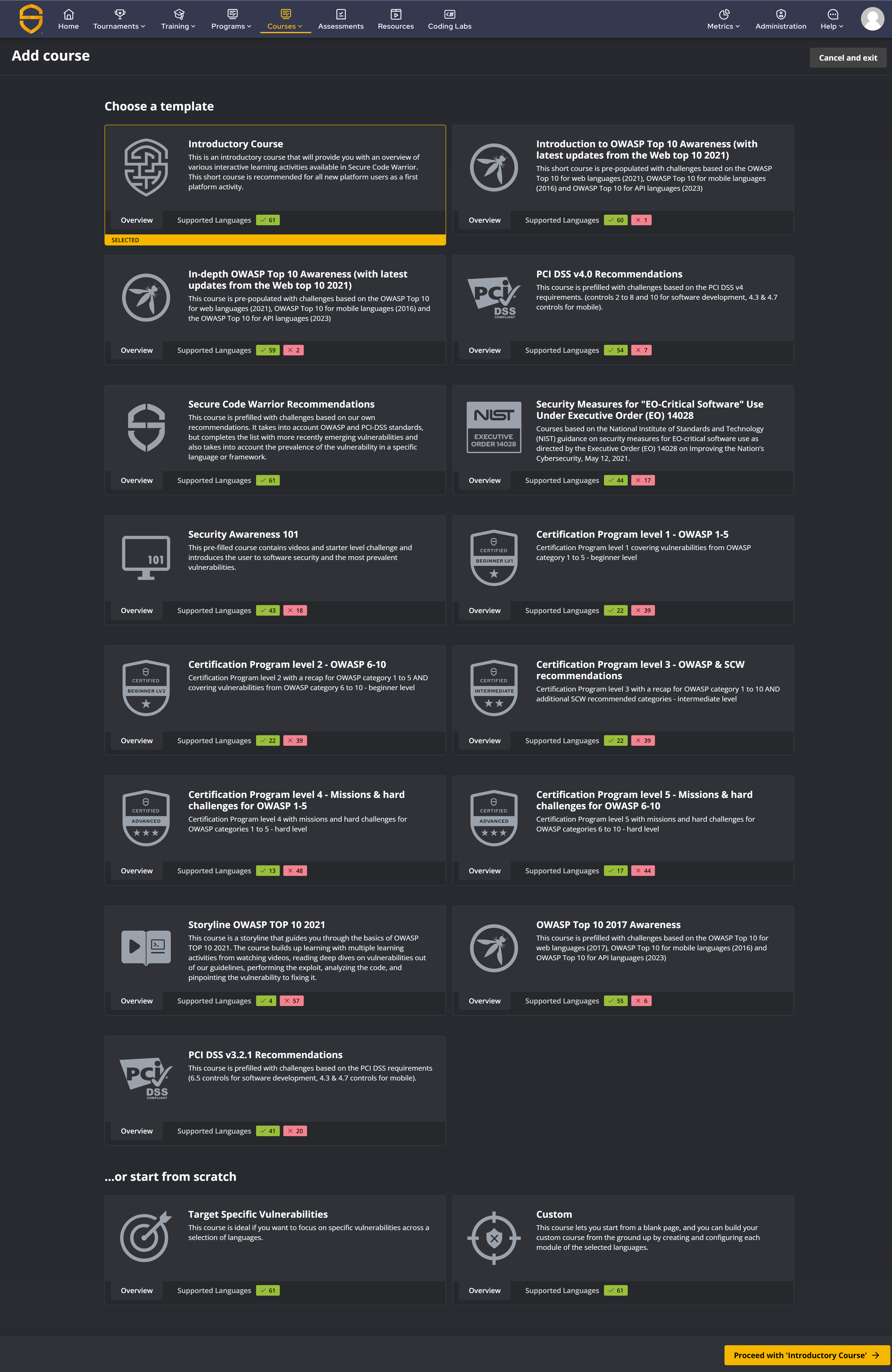 SCORM LMS Integration – Secure Code Warrior