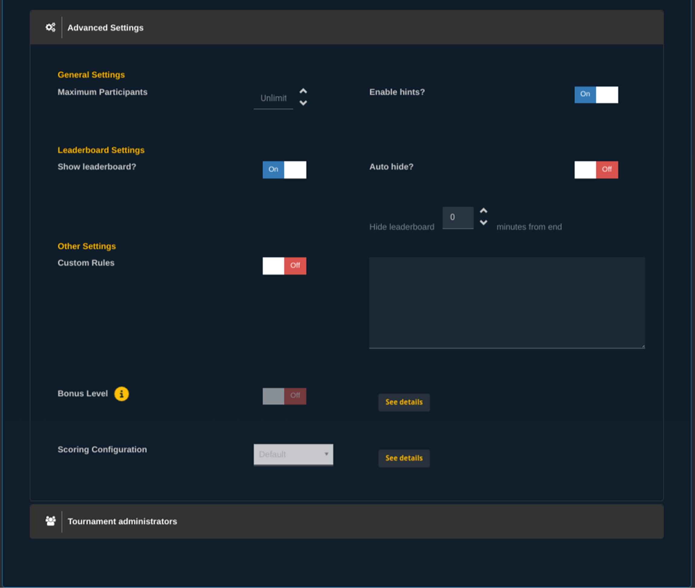 How to Create a Tournament – Secure Code Warrior