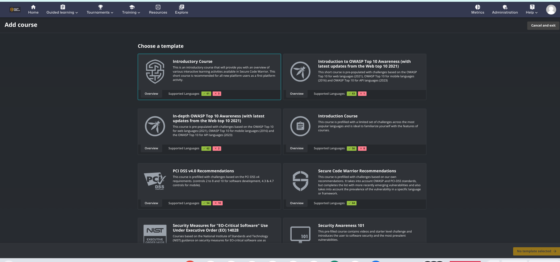 SCORM LMS Integration – Secure Code Warrior